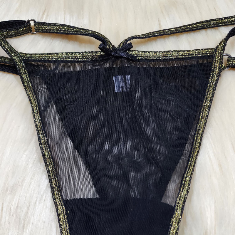 Conjunto de Microtul Negro Golden
